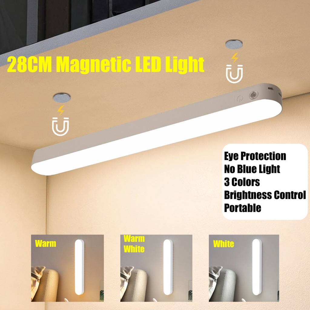 Jual Lampu LED Magnet Dinding Serbaguna Rechargable USB 3 Warna ...