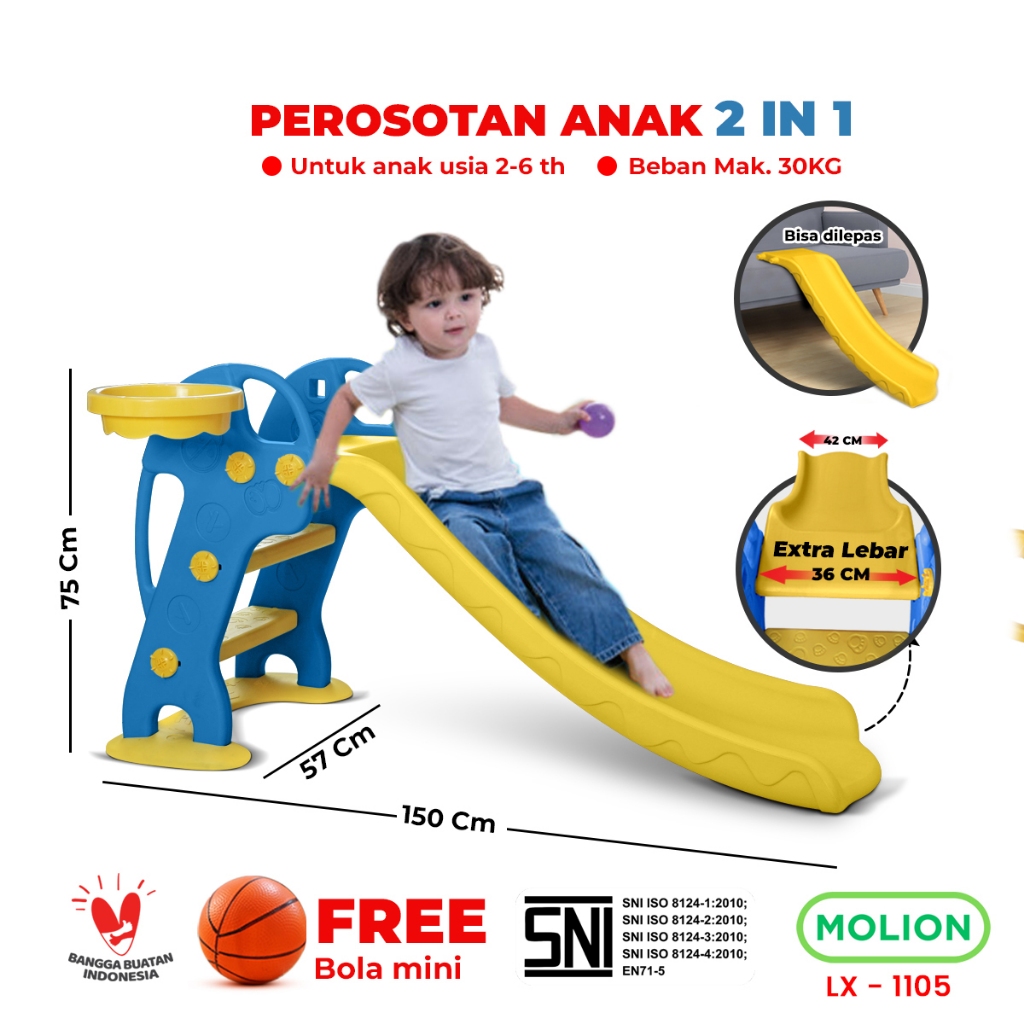 Jual Mainan SNI Perosotan Anak Mainan Seluncuran Prosotan Kuda Kudaan ...