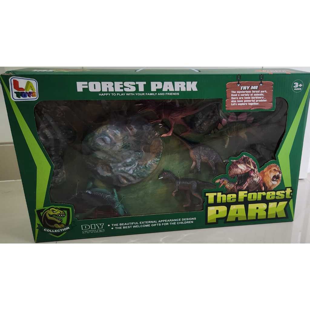 Jual LA TOYS FOREST PARK DIY STYLES DINOSAURUS COLLECTION FAMILY GAME ...