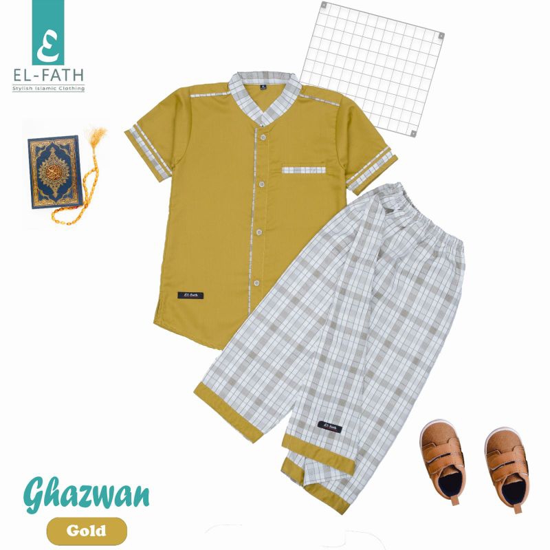 Jual setelan Koko celana sarung ghazwan by:El fath | Shopee Indonesia