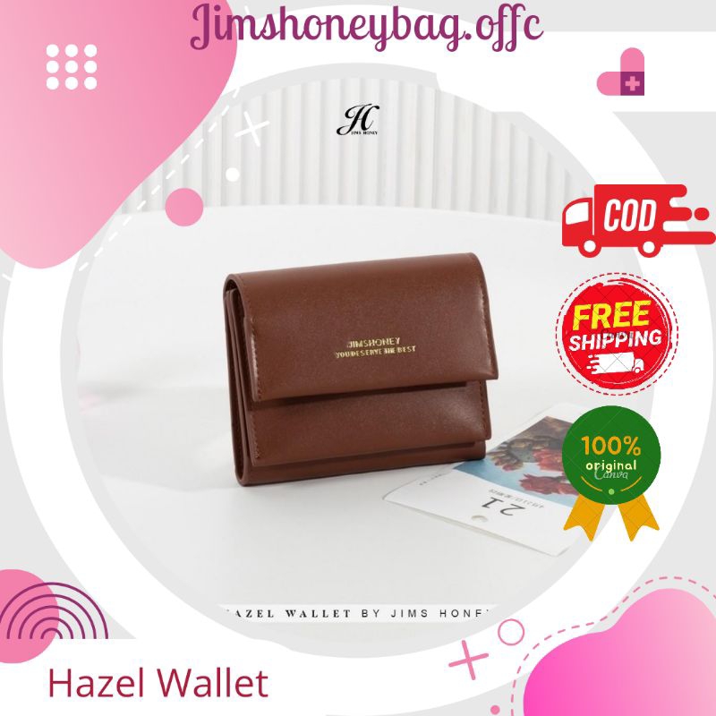 Jual DOMPET LIPAT KECIL WANITA CEWEK HAZEL WALLET JIMS HONEY POLOS ...