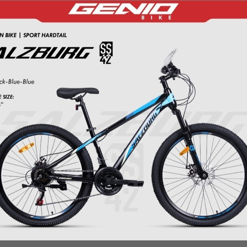 Jual Sepeda gunung 24 inch mtb genio salzburg 24 speed rem cakram bisa buat dewasa dan anak ...