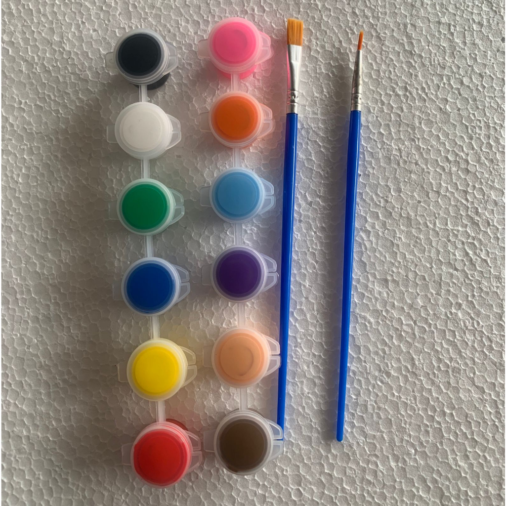 Jual Cat Akrilik Kanvas Lukis Canvas Paint Acrylic Color 3 ml per color ...
