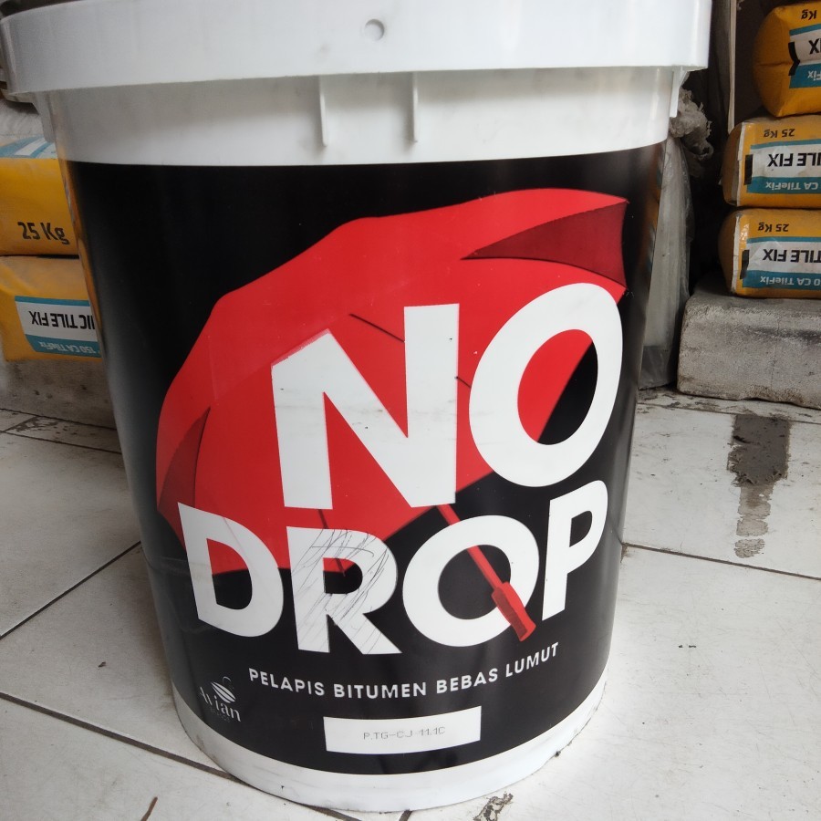Jual no drop bitumen black 20 kg cat pelapis anti bocor waterproofing Hitam | Shopee Indonesia