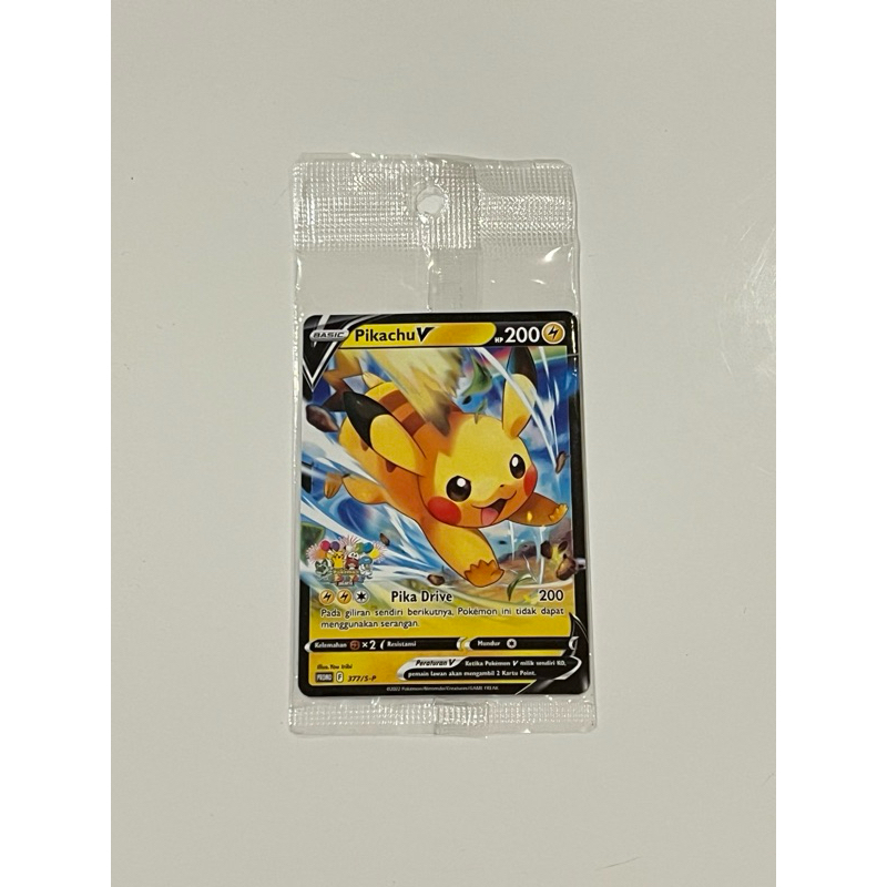 Jual (READY) original kartu pokemon TCG pikachu v event pokemon ...