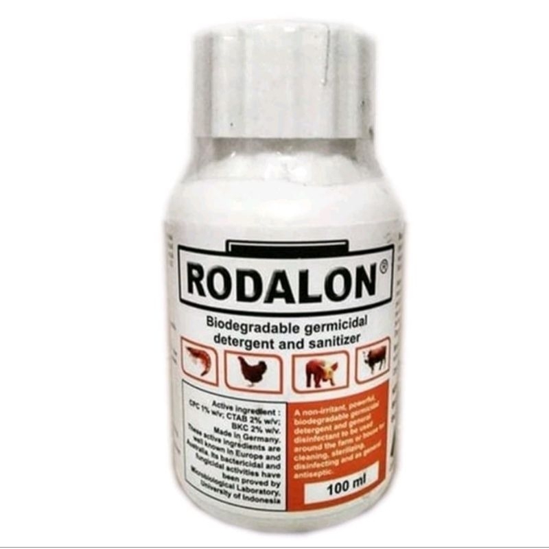 Jual Rodalon 100ml Disinfektan Anti Virus dan Kuman Kandang Hewan dan ...