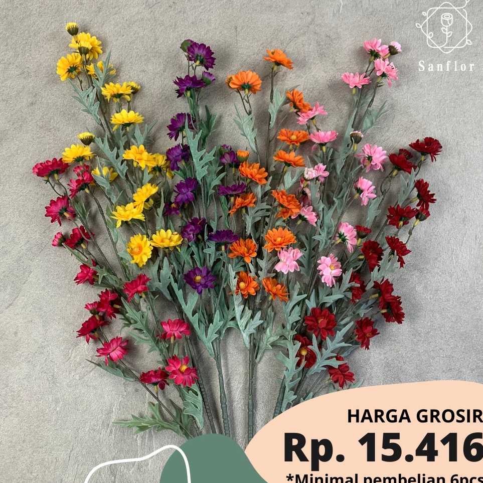 Jual Sedang Ramai Bunga Daisy MiniBunga Daisy palsu bunga artificial ...