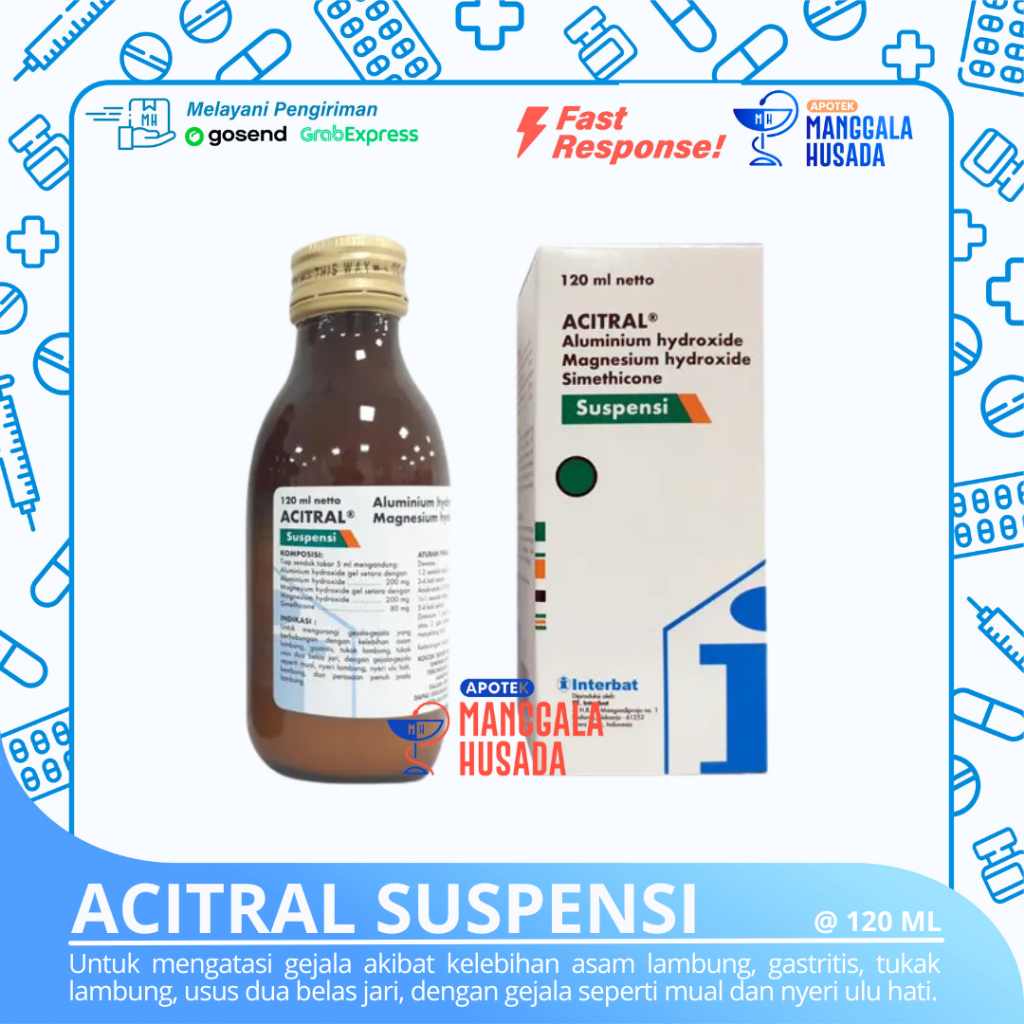 Jual ACITRAL SUSPENSI @ 120 ML | Shopee Indonesia