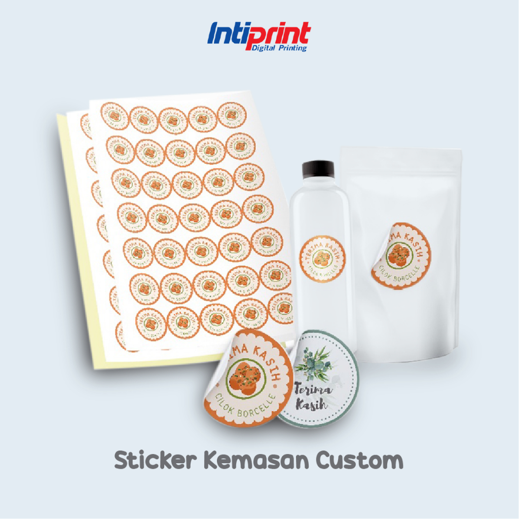 Jual Print + Cutting Sticker CHROMO A3+ / Sticker Kemasan Custom ...