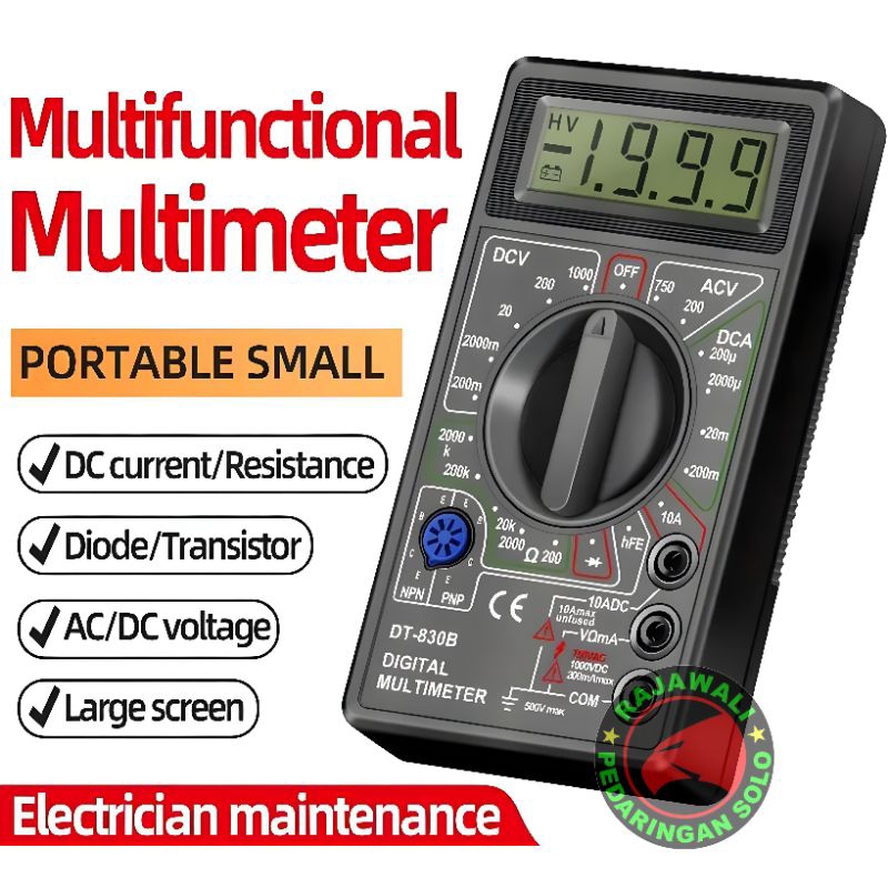 Jual MULTIMETER DIGITAL MULTI TESTER LISTRIK CEK VOLTASE | Shopee Indonesia