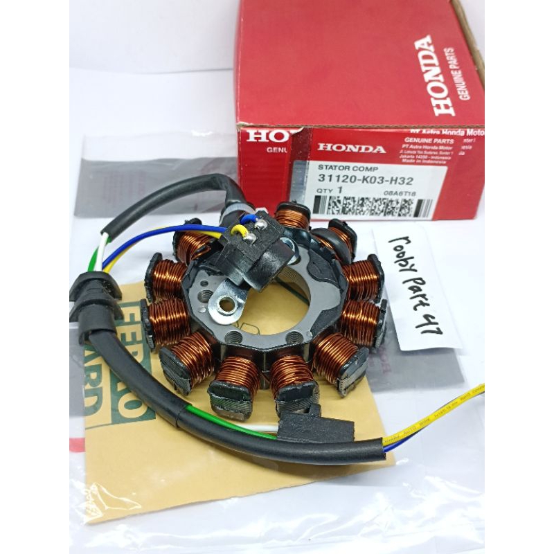Jual Spull stator Assy komplit (K03) Honda Revo fit fi injeksi/Revo fi injeksi | Shopee Indonesia
