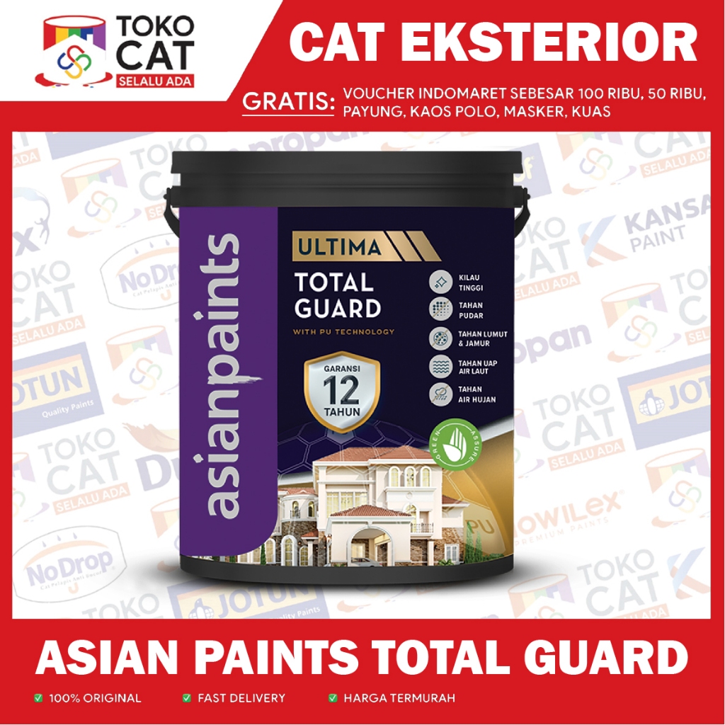 Jual Cat Tembok Eksterior | Asian Paint Ultima Total Guard Warna Putih ...