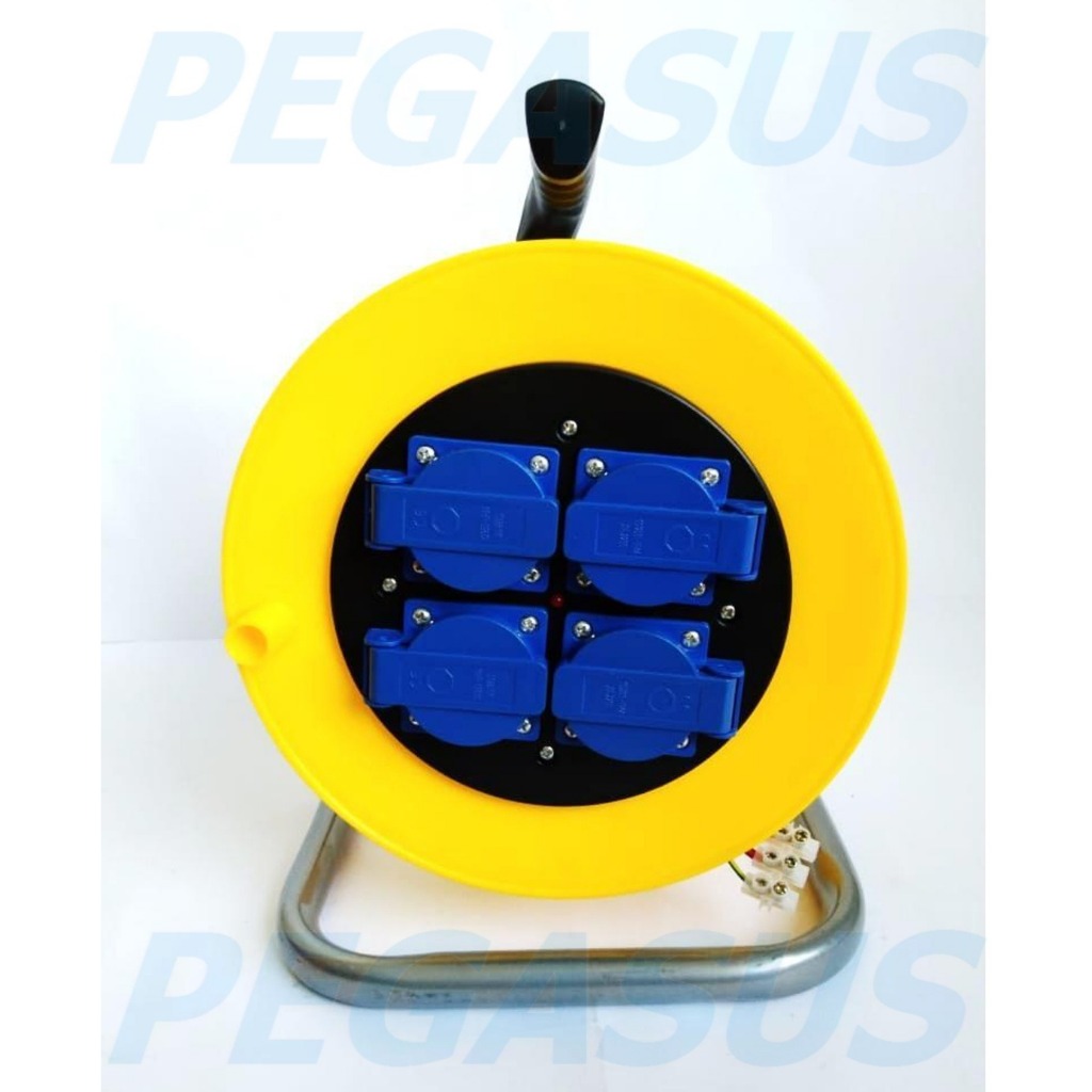 Jual Kabel Roll 50 meter Warna Kuning Besar - Dengan Cover dan Kabel ...