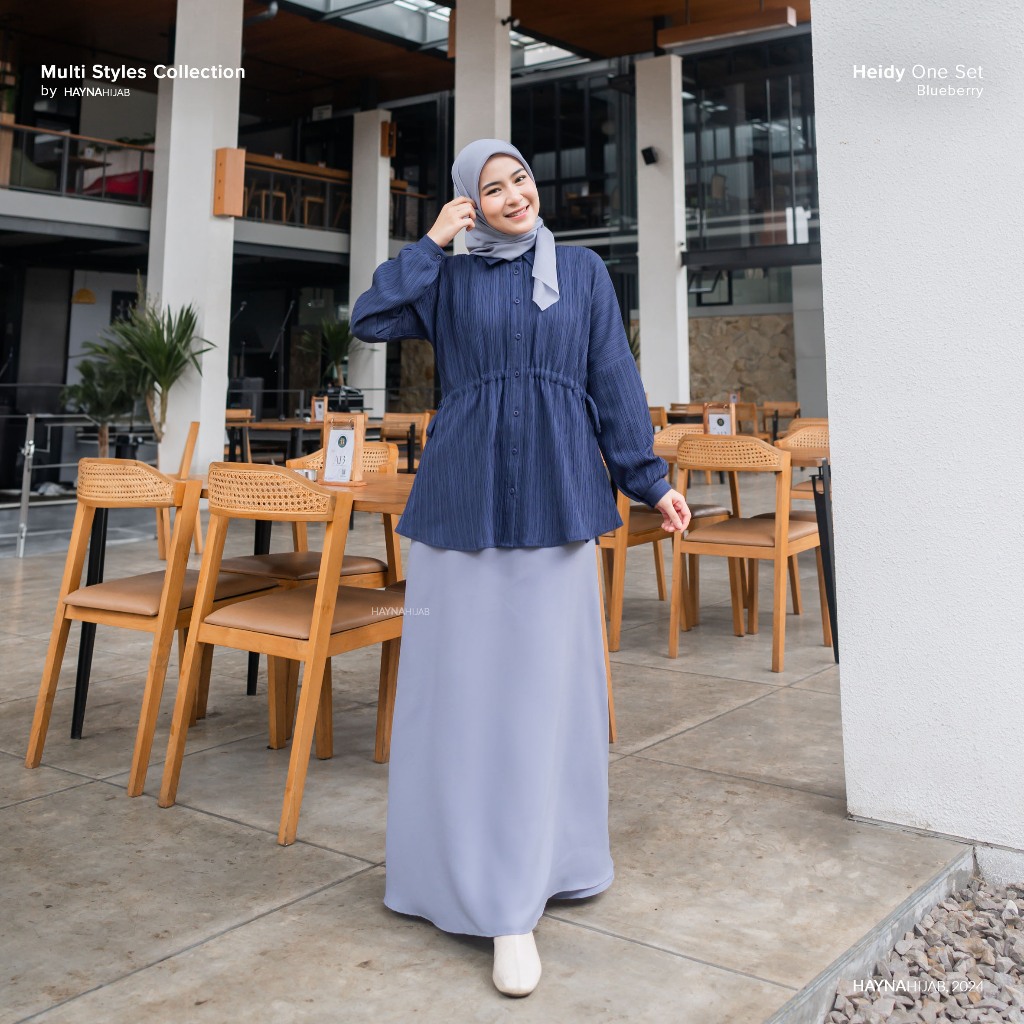Jual HAYNA Heidy One Set 2 in 1 Style Dress (All Colors) - Daily Dress ...