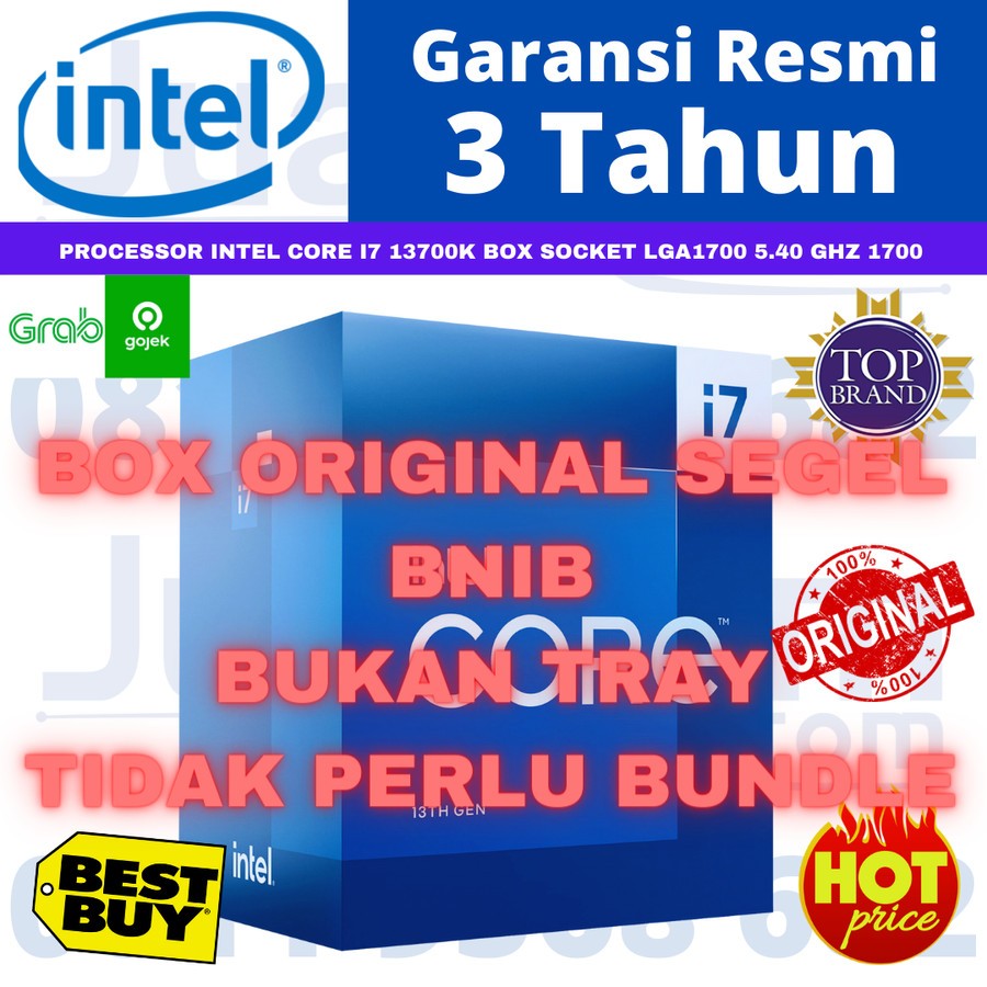 Jual Processor Intel Core I7 13700K Box Socket LGA1700 5.40 GHz ...