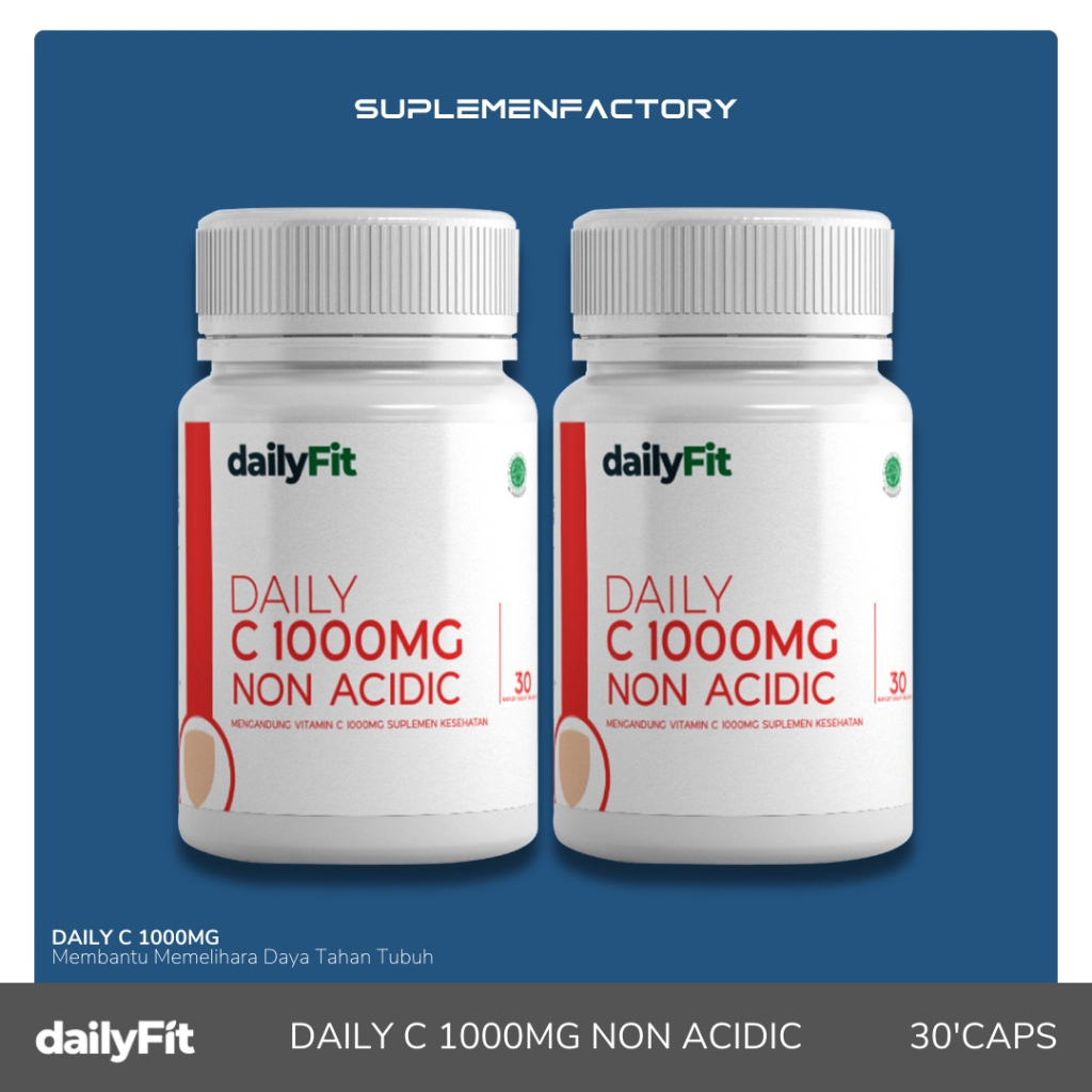 Jual DailyFit Daily C 1000 Mg 30 Kapsul Non Acidic Vitamin C | Shopee ...