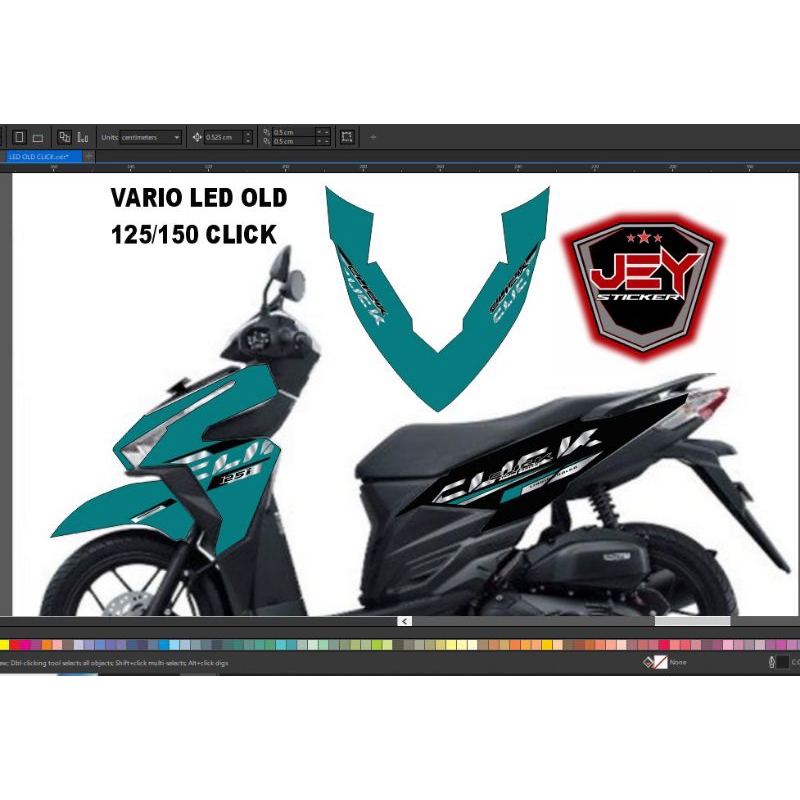 Jual striping stiker Vario LED old 125/150 transparan | Shopee Indonesia