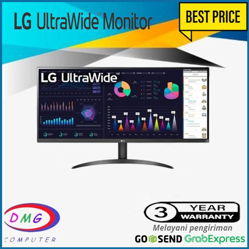 Jual Monitor LED LG 34 34WQ500 B Ultrawide IPS 100Hz HDR400 FreeSync ...