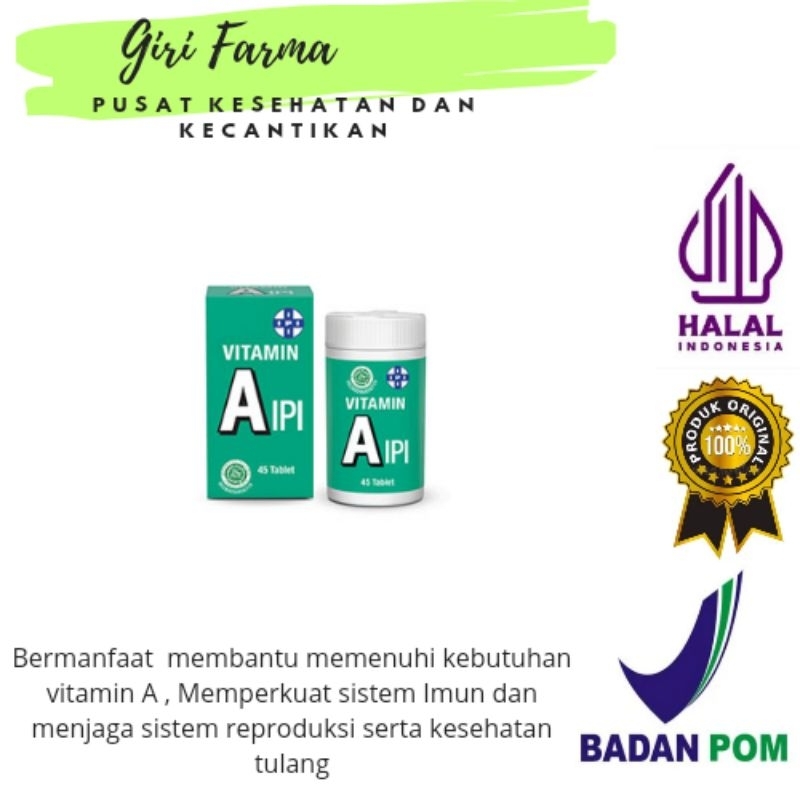 Jual Vitamin A Ipi 45 Tablet | Shopee Indonesia