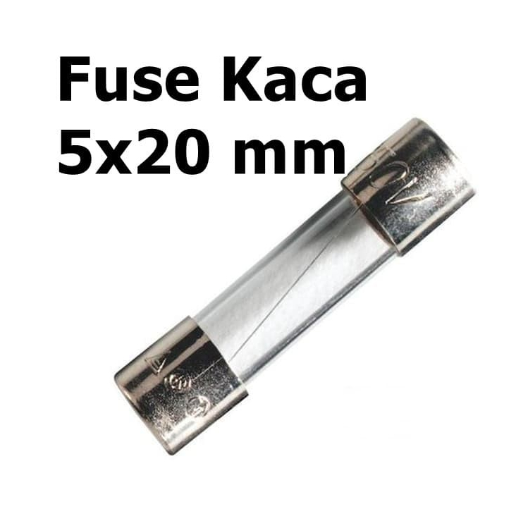 Jual ES-(10pcs) FUSE KACA KECIL 5X20MM SEKERING SEKRING ADAPTOR CHARGER ...