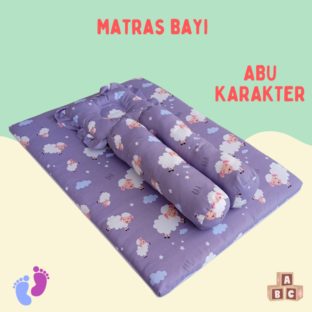 Jual Kasur Matras Bayi set bantal peyang bayi dan 2 guling / kasur bayi ...