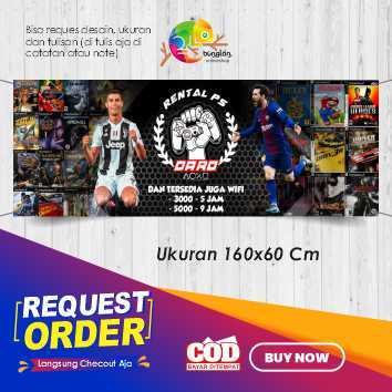 Jual Spanduk Banner 160x60 Rental Ps Custom Desain | Shopee Indonesia