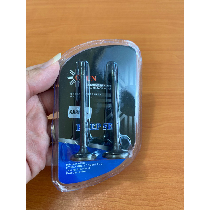 Jual (CRUN) Klep set Karisma KPH / Payung klep Supra X 125 / Valve ...