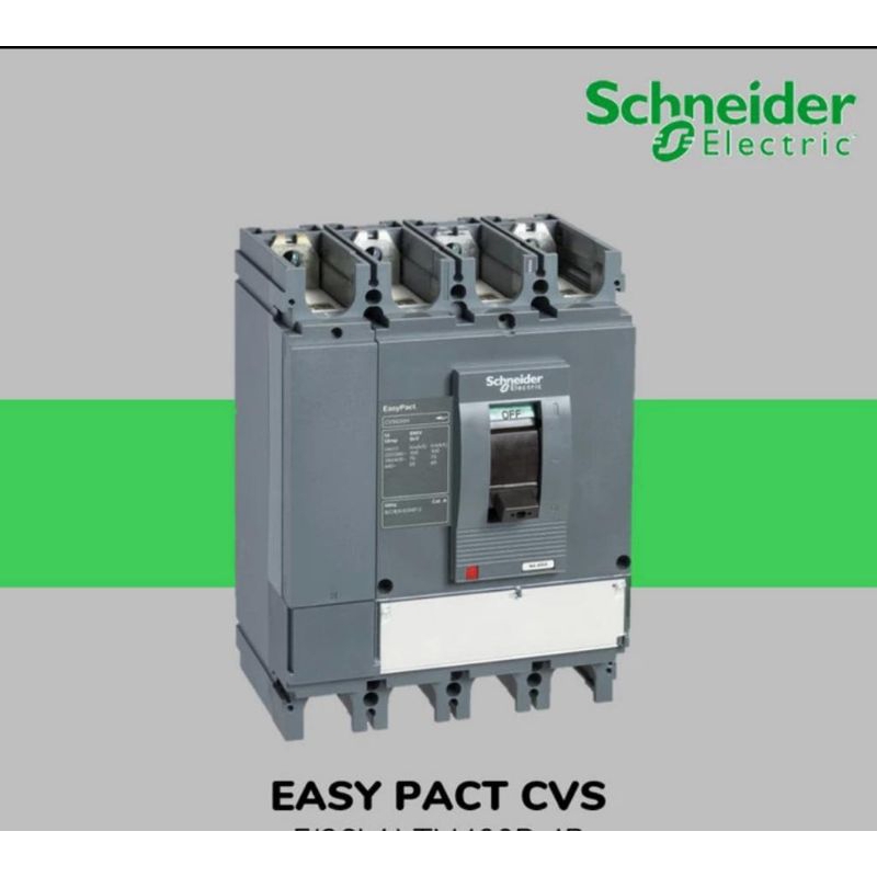 Jual MCCB BREAKER SCHNEIDER CVS400F 4P 400A LV540309 36KA ORIGINAL ASLI ...