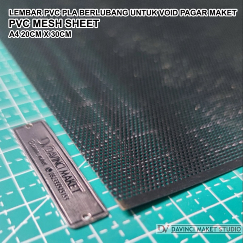 Jual Lembar PVC Pla Lobang Berlubang Berongga Hitam Bahan Maket Diorama ...