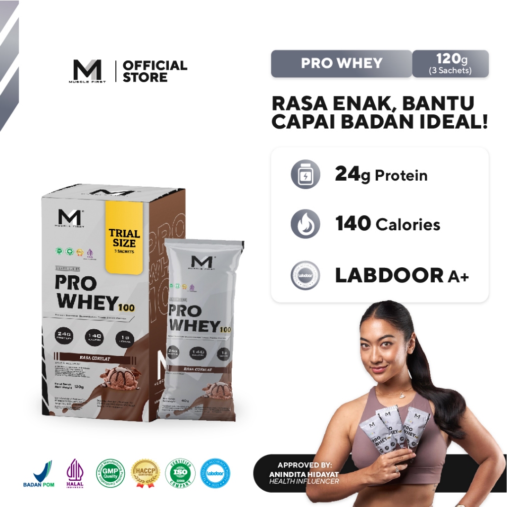 Jual MUSCLE FIRST Pro Whey 100 Box - Whey Protein Suplemen Fitness ...