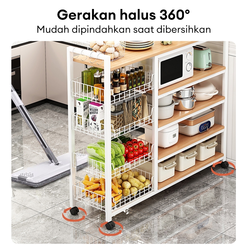 Jual Rak Dapur Serbaguna Lemari Dapur Minimalis Meja Dapur Rak Dapur ...