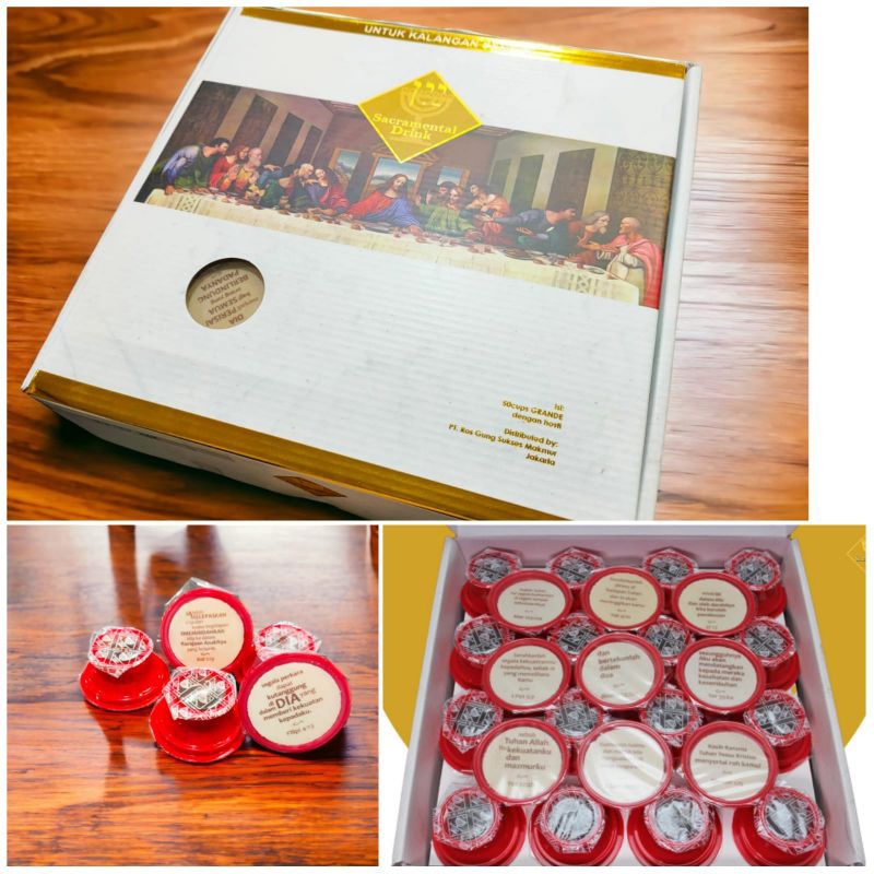 Jual Roti Anggur Perjamuan Kudus Ayat isi 50cup - Ros Gung | Shopee ...