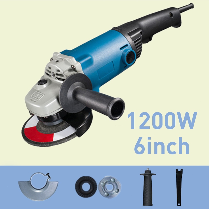 Jual Mesin Gerinda 6Inch Angle Grinder Multifunction Berkualitas Grinda Tangan, Poles, Piringan ...
