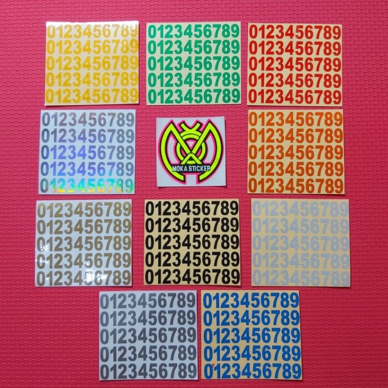 Jual Sticker Angka Cutting | Shopee Indonesia