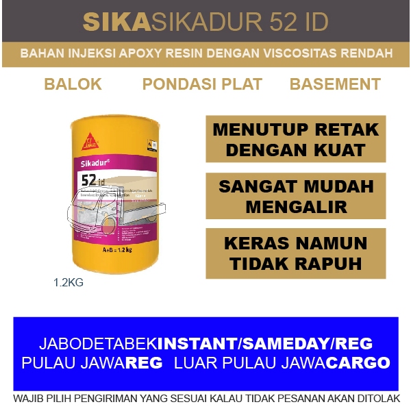 Jual Sikadur 52 id AB 1,2kg Epoxy Injeksi / Injection | Shopee Indonesia