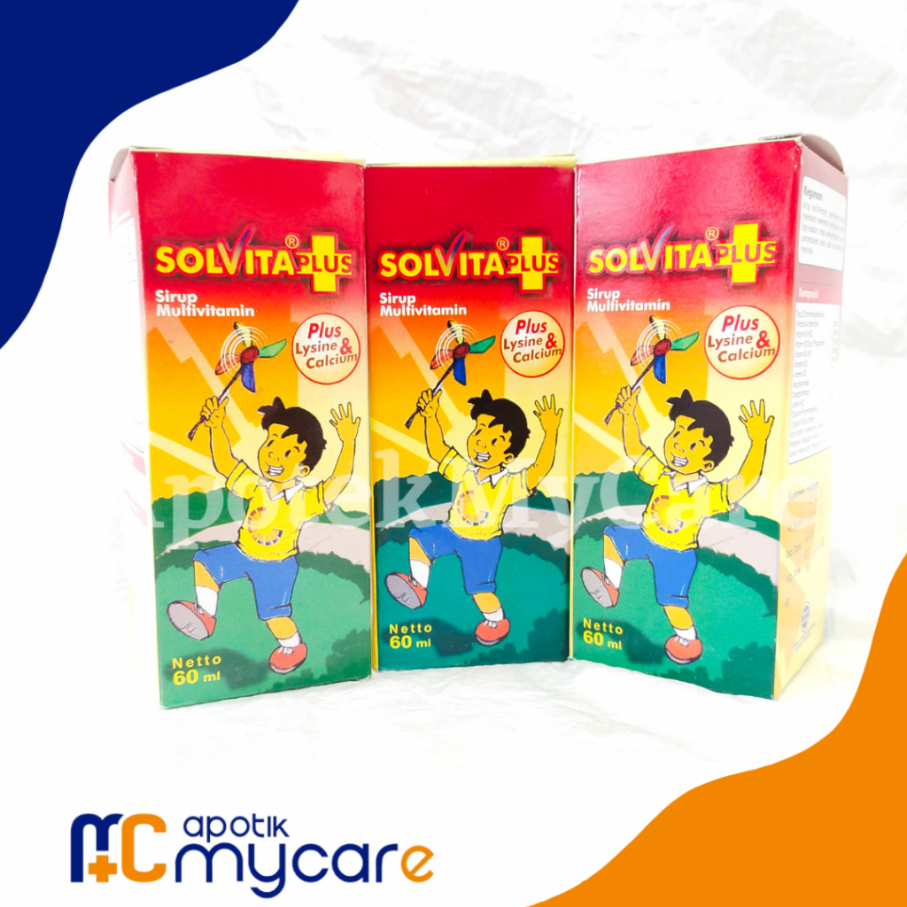 Jual SOLVITA PLUS MULTIVITAMIN SIRUP 60ML | Shopee Indonesia