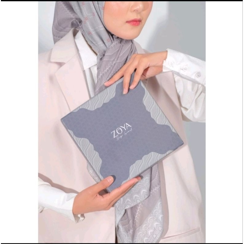 Jual Zoya-MedanJuanda/Zoya Salivia Scarf - Kerudung Hijab Segiempat Motif With Box - Bahan Voal ...