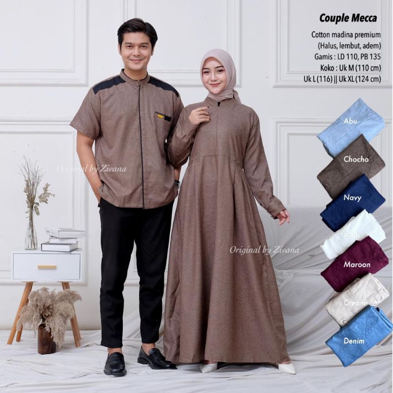 Jual MECCA DRESS WANITA KATUN MADINA/ Dress Madina / Dress Polos ...