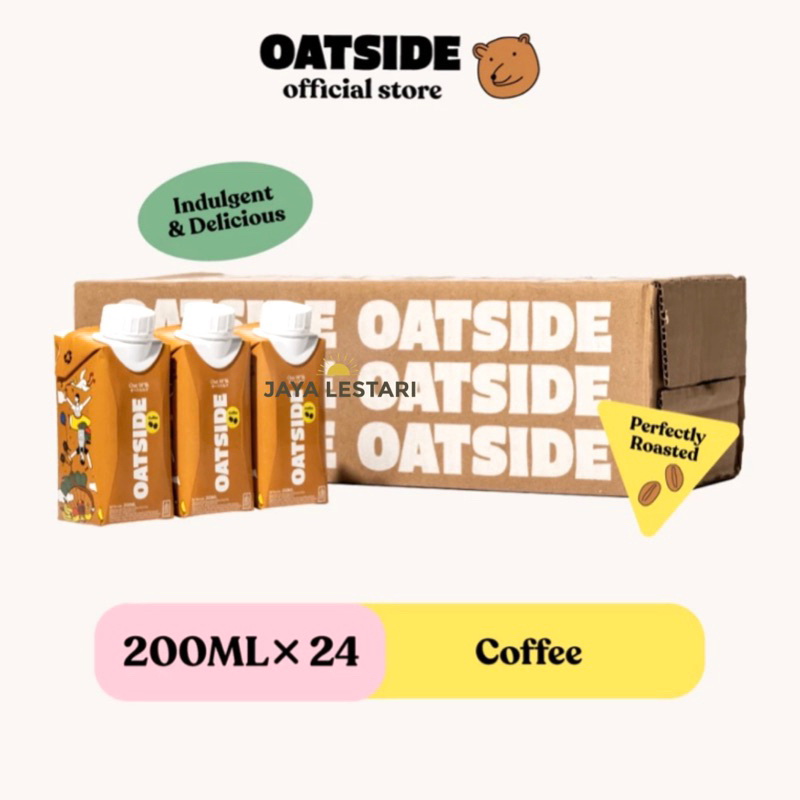 Jual Oatside Oat Milk Mini Cap 200ml (Isi 24/Karton) (3 Varian Rasa ...