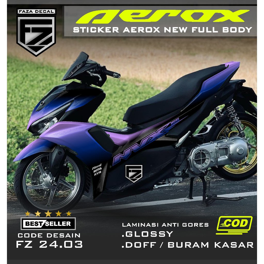 Jual (COD)DECAL AEROX 155 NEW CONNECTED Full Body GRADASI Terbaru ...