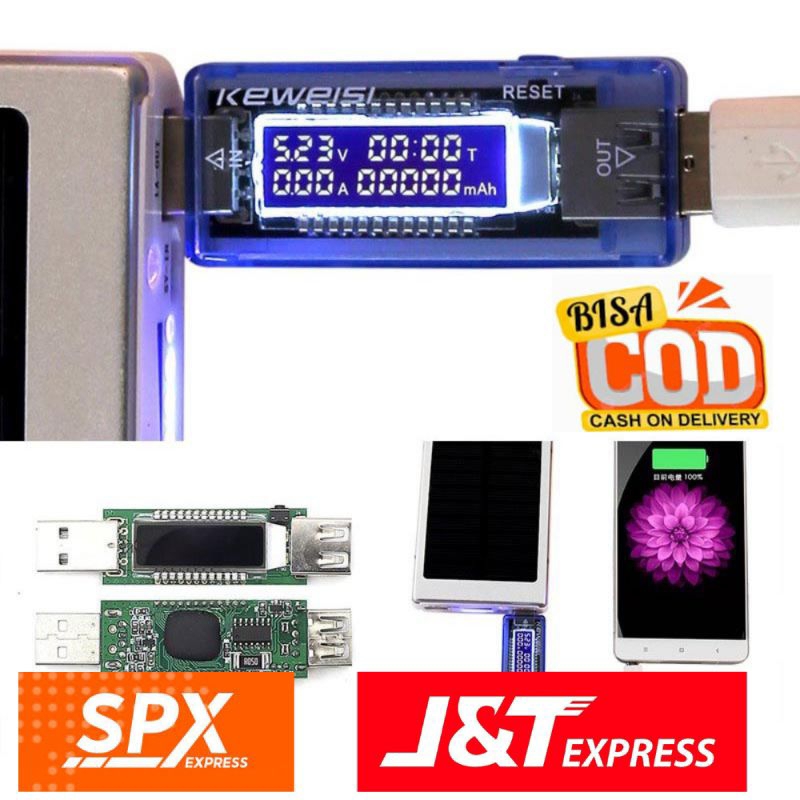 Jual KEWEISI USB detektor Pengukur Tegangan Voltase dan Baterai Tester ...