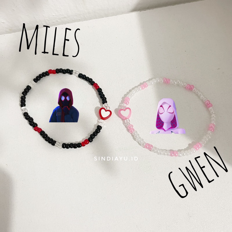 Jual GELANG MANIK COUPLE SPIDERMAN | GELANG MILES | GELANG BEADS ...