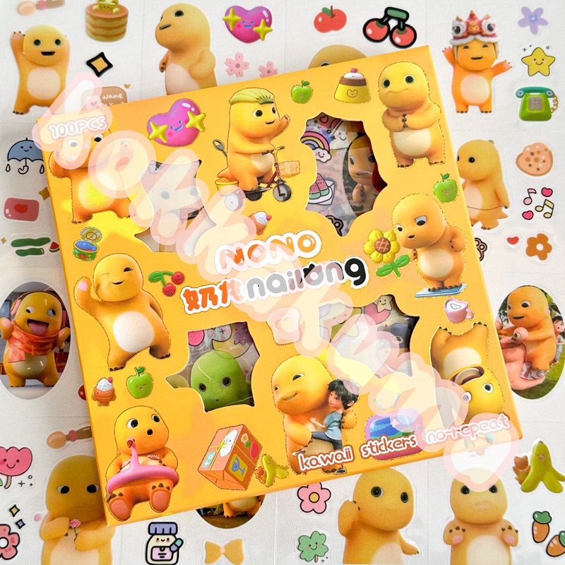 Jual ( KKM ) NAILONG Sticker Box NONO / MOMO 2D Dekorasi Anak PEREMPUAN ...