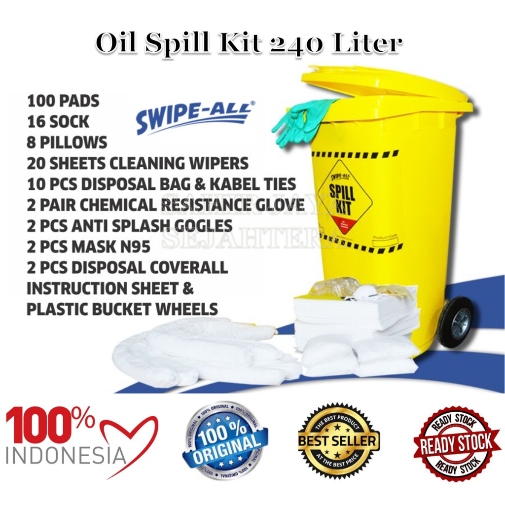 Jual OIL SPILL KIT 240 Liter SWIPE-ALL P90 Kemasan Box Harga Murah ...