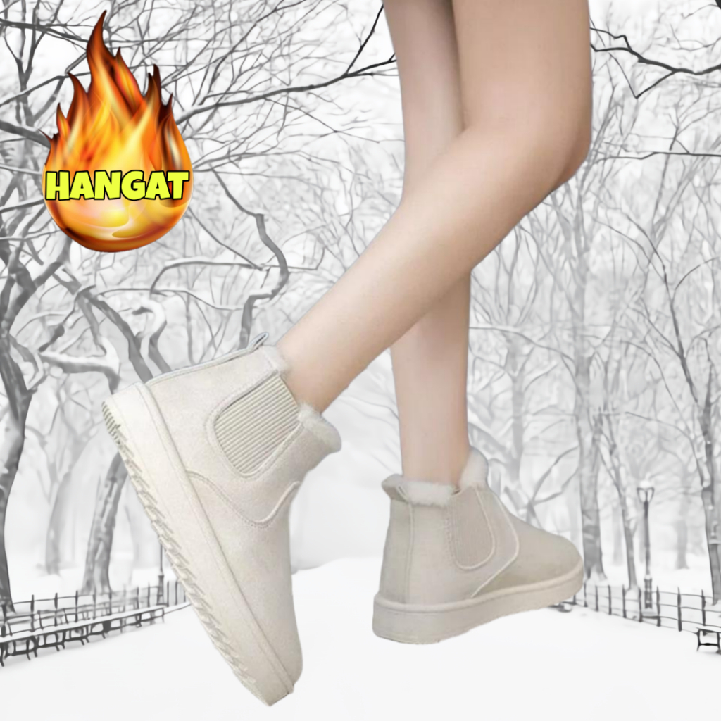 Jual Sepatu boots winter anak waterproof musim dingin salju bulu tebal ...