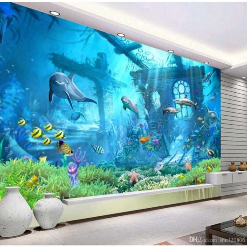 Jual TERLENGKAP Wallpaper 3d Pemandangan ikan Hias, Wallpaper ...