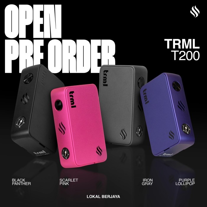 Jual TRML T200 Variable Mod - Black Phanter Iron Grey Scarlet Pink ...