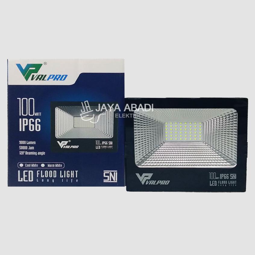 Jual Lampu Sorot LED 100W Flood Light Lampu penerangan tembak 100 w watt outdoor Putih dan warm ...