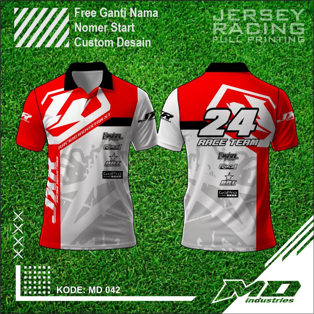 Jual Jersey Racing Simple Keren Baju Racing Full Printing ( Custom Nama ...