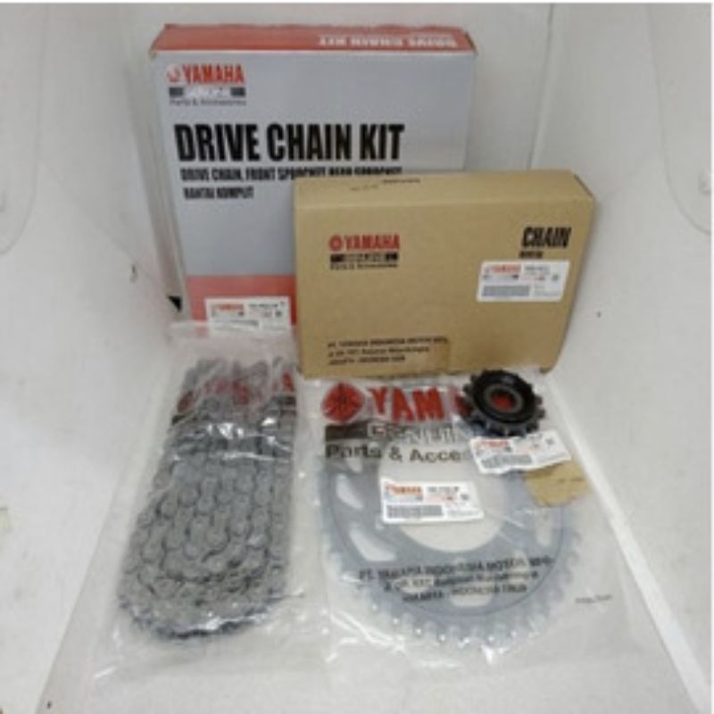 Jual CHAIN & SPROCKET KIT / GEAR SET ORIGINAL YAMAHA R25 MT25 / 1WD ...